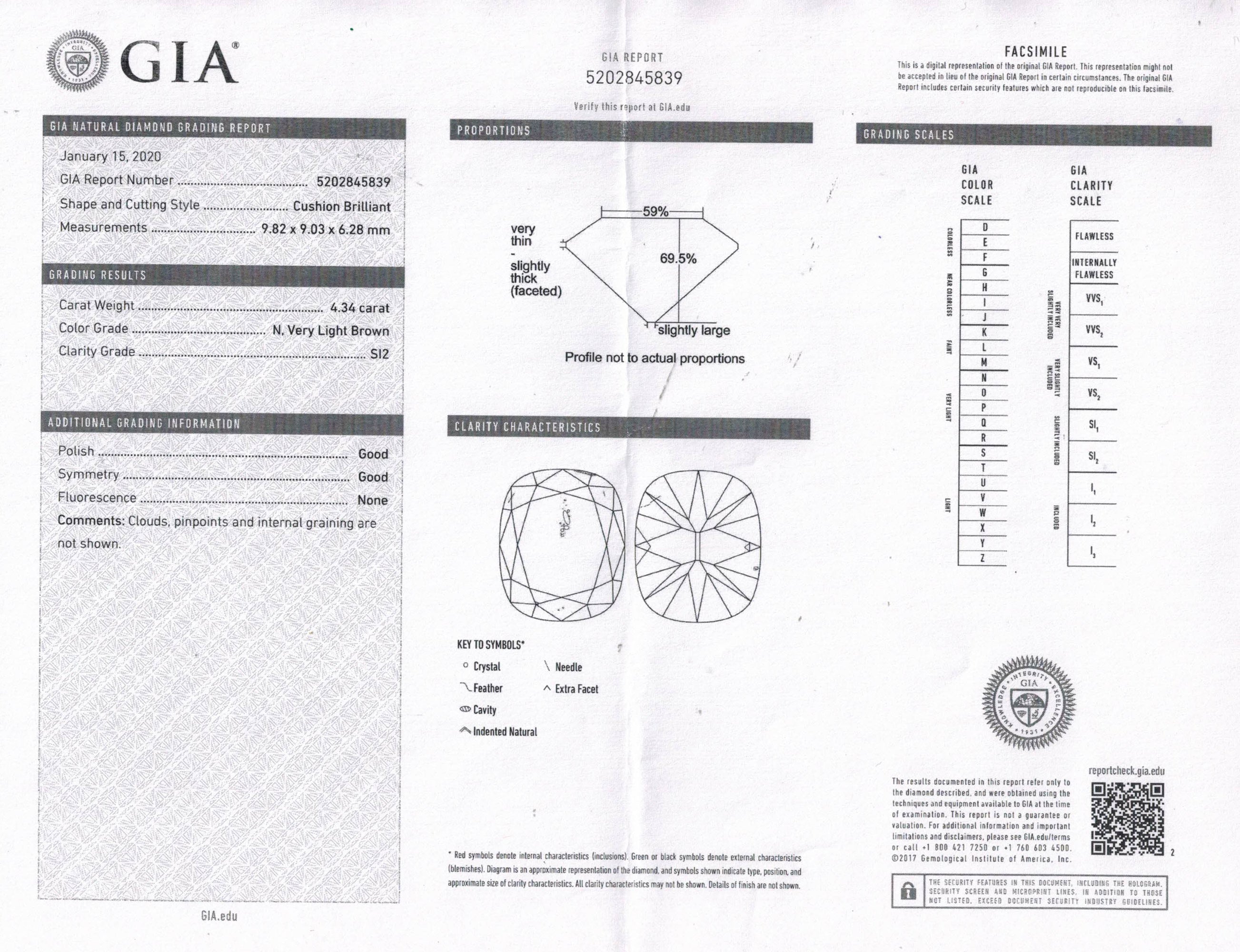 Classic GIA 5.01ct Natural CUSHION Diamond Engagement 3 Stone Platinum ...